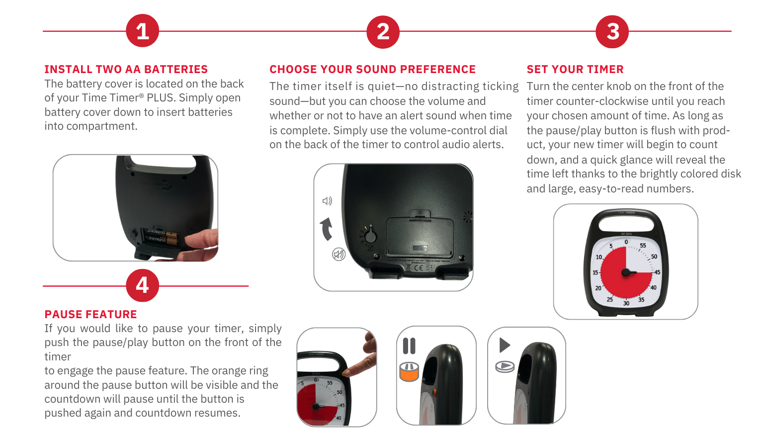 The Time Timer® Plus Family - Robo Educational Toys